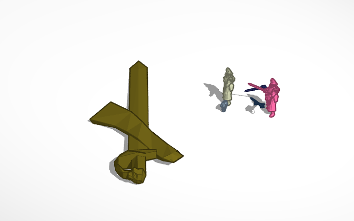 3D design Commisar Warhammer 40k - Tinkercad