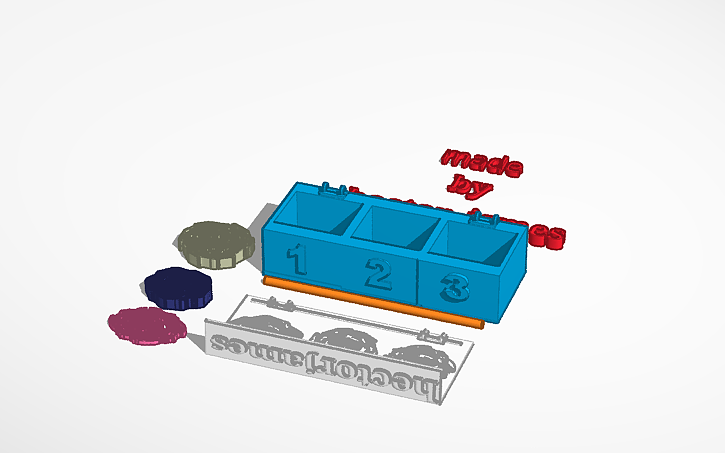 3D design deck box - Tinkercad