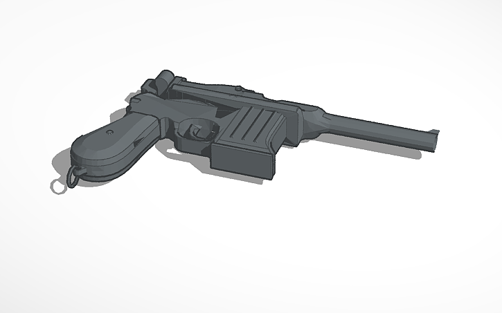 3D design Mauser C96 - Tinkercad