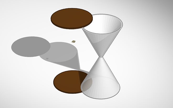 3D design hourglass - Tinkercad