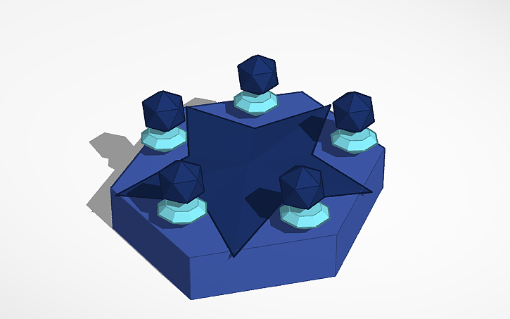 3D design Sparkly glitter Gems - Tinkercad