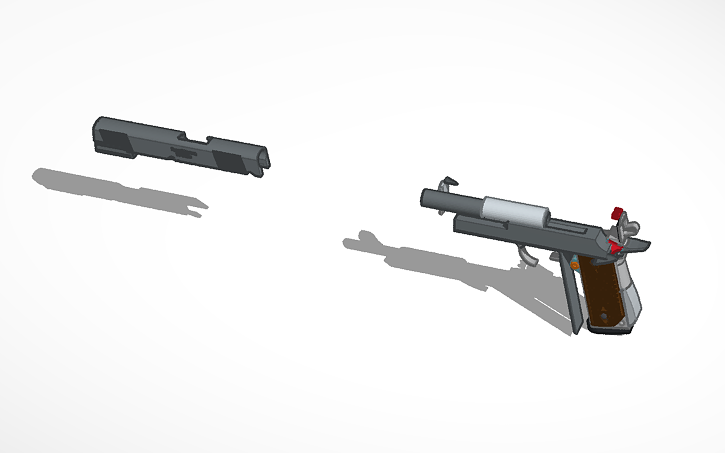 3D design Copy of Pistol - Tinkercad