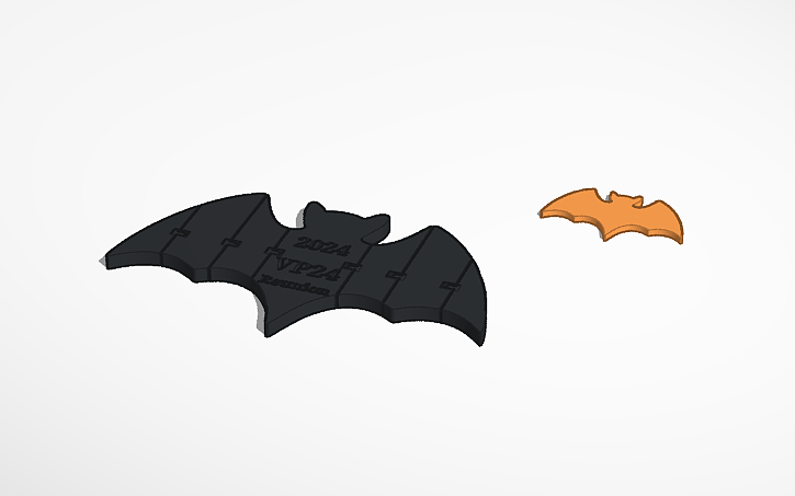 3D design VP24 Reunion Bat - Tinkercad