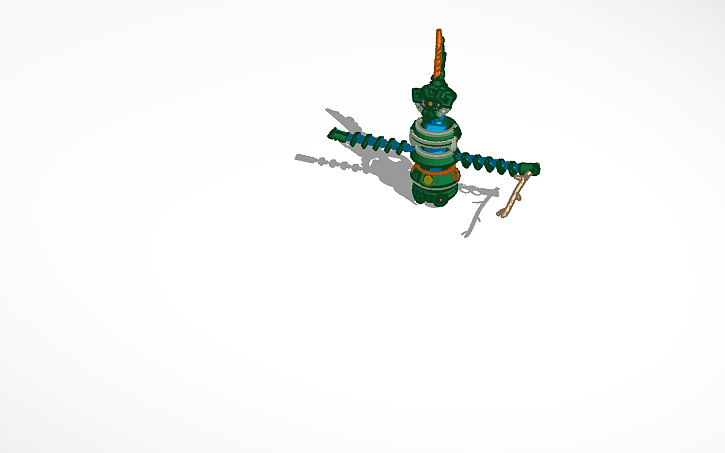 3D design Articulated TOTK construct (3d printable) - Tinkercad