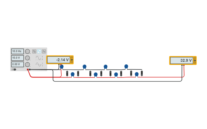 Circuit design Cockcroft Walton Generator - Tinkercad