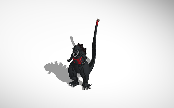 3D design Shin Godzilla - Tinkercad