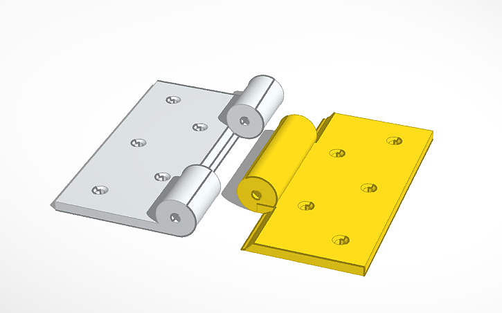 3D design Charnière 100 mm - Tinkercad