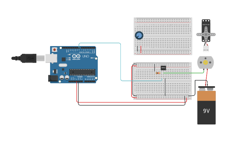 Circuit Design Moteur Dc Arduino Tinkercad