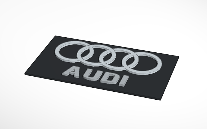 3D design Audi logo - Tinkercad