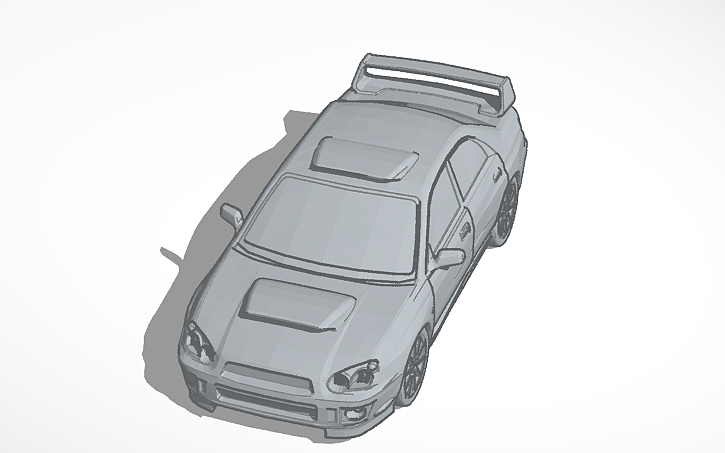 3D design subaru WRX - Tinkercad
