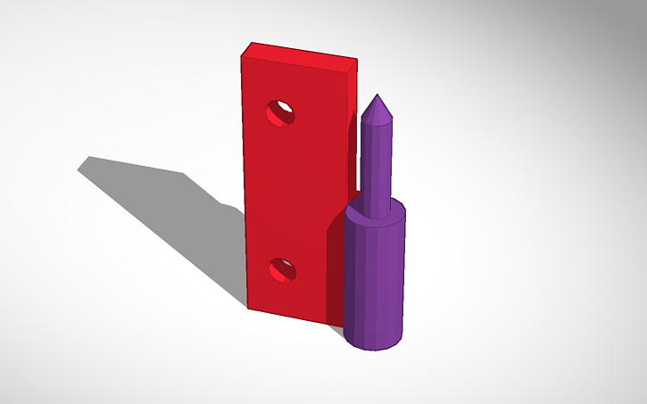 3D design Gold Medal Popcorn Machine Hinge - Tinkercad