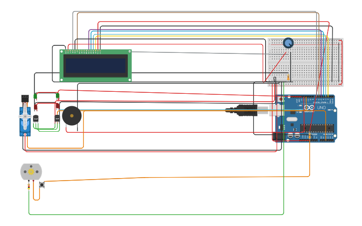 Circuit design Covid Project - Tinkercad
