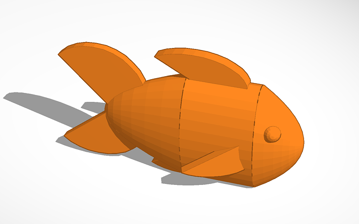3D design Simple Fish - Tinkercad