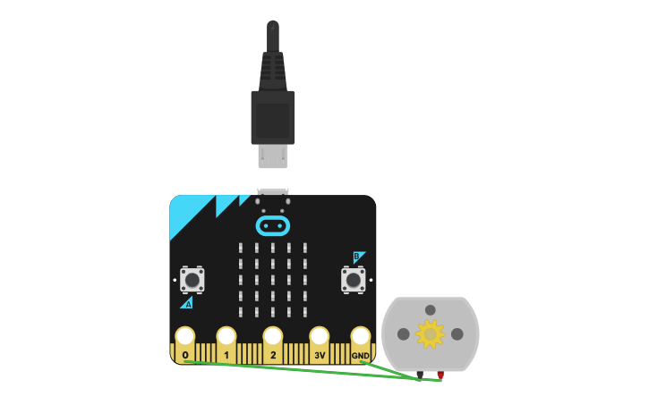 Circuit design Thermostat With Microbit - Tinkercad