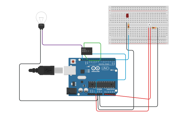 Circuit design relay as switch by erron - Tinkercad