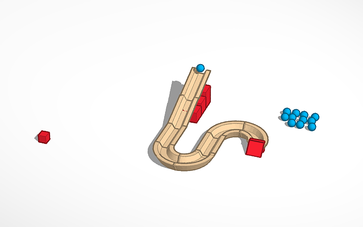3D design marble run - Tinkercad