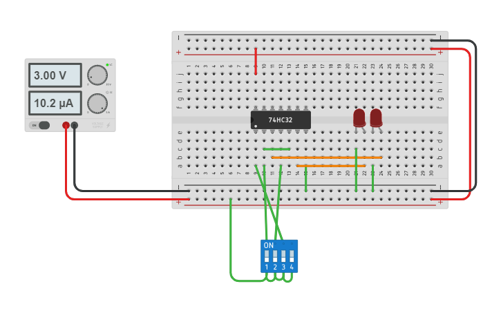 Circuit design IC 74LS147 Priority Encoders - Tinkercad