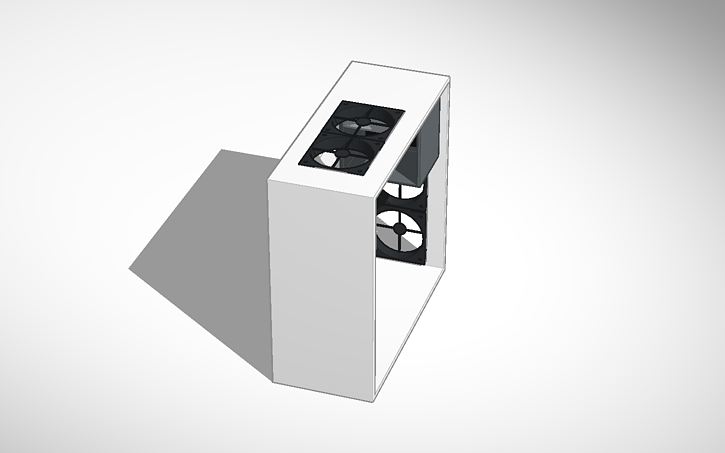 3D design PC Case Concept. - Tinkercad