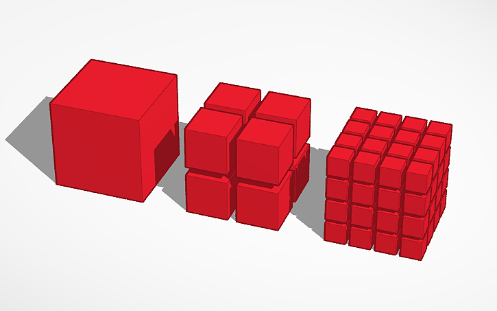 3D design cube cube cube - Tinkercad