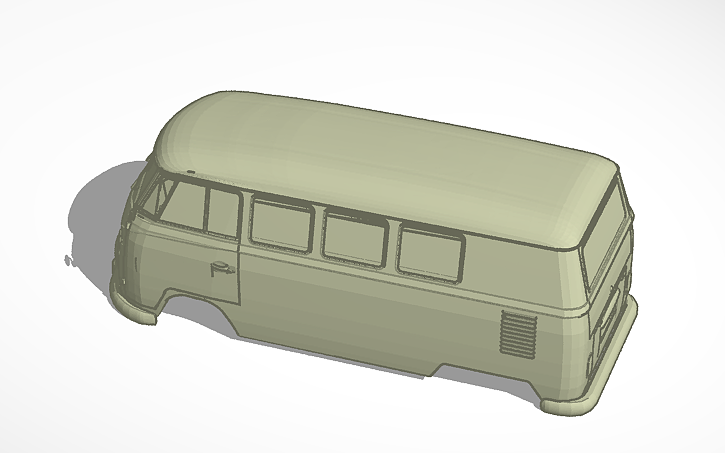 3D design Volkswagen T1 Passenger Van Scan - Tinkercad
