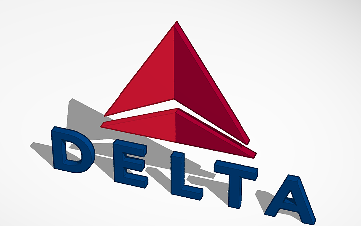 3D design Delta Logo - Tinkercad