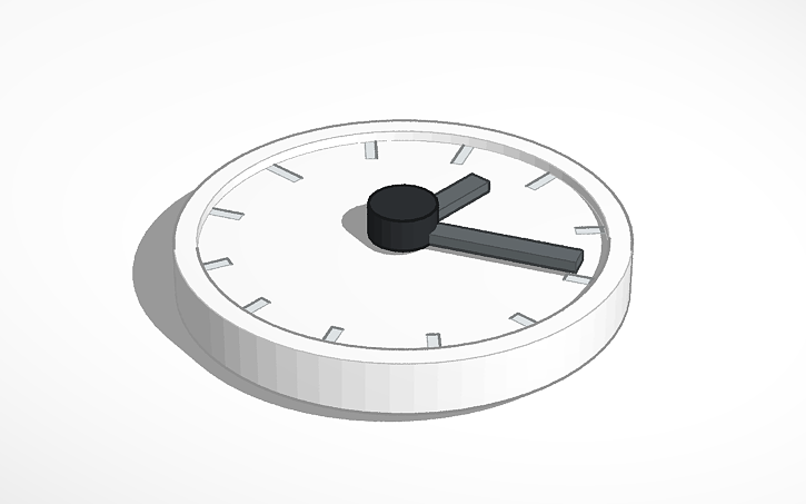 3D design Clock - Tinkercad