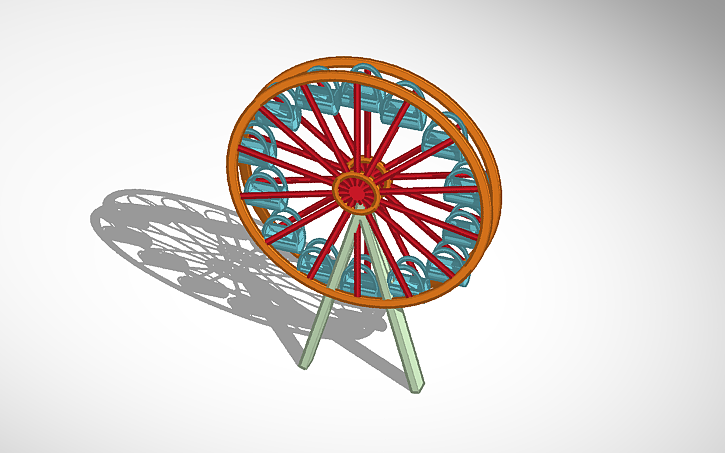 3D design FERRIS WHEEL - Tinkercad