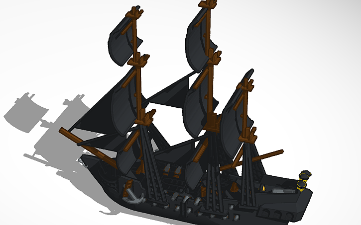3D design the Black Pearl - Tinkercad