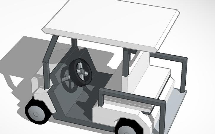 3D design Golf cart - Tinkercad