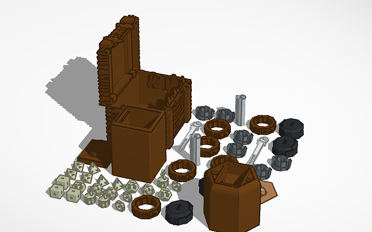 3D design DnD set - Tinkercad