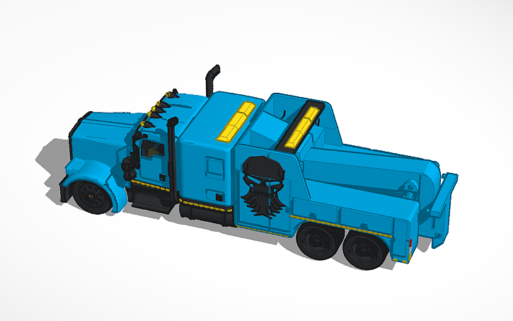 3D design Kenworth w900 tow truck - Tinkercad