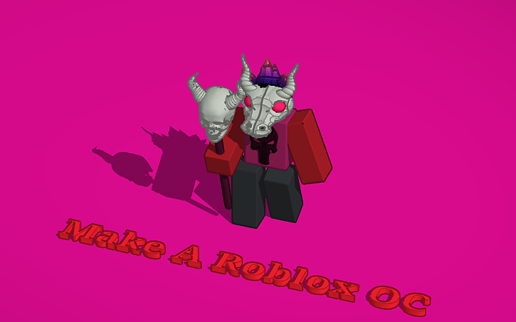 3D design Roblox OC Challenge (read desc.) - Tinkercad