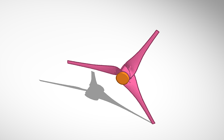 3D design Wind blade - Tinkercad