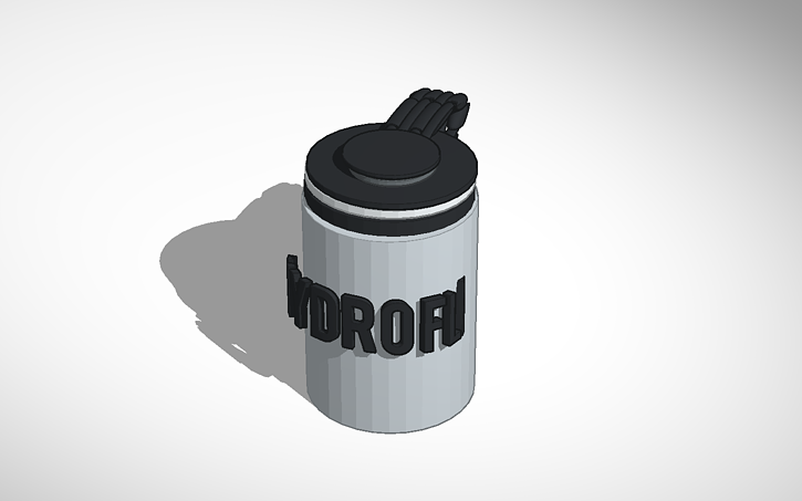 3D design Hydro Flask water bottle - Tinkercad
