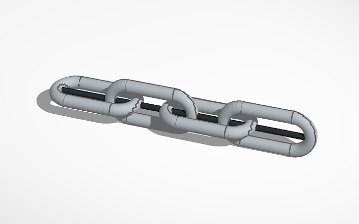 3D design Working Chain!!! - Tinkercad