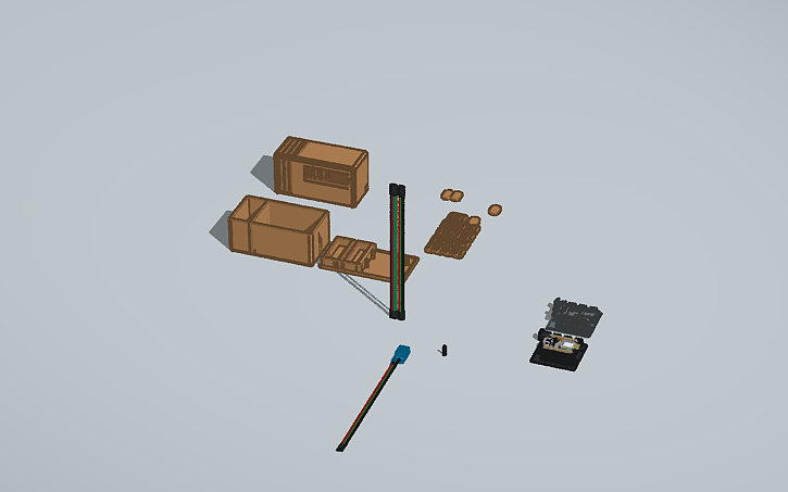 3D design ESP8266 v0.1 nodemcu base v1.0 - Tinkercad