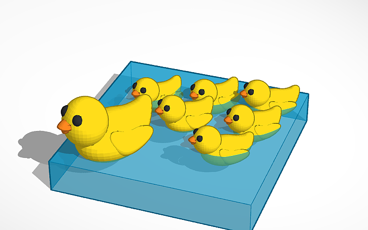 3D design DUCKS - Tinkercad