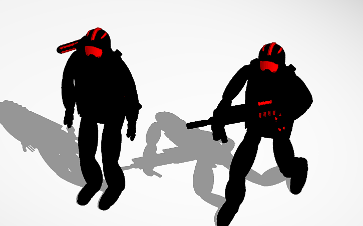 3D design Black Viper squad soldiers. - Tinkercad
