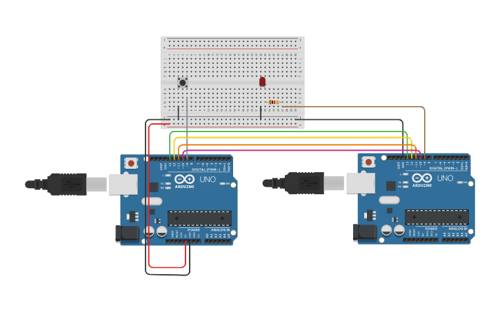 Circuit design SPI Interface Example - Tinkercad