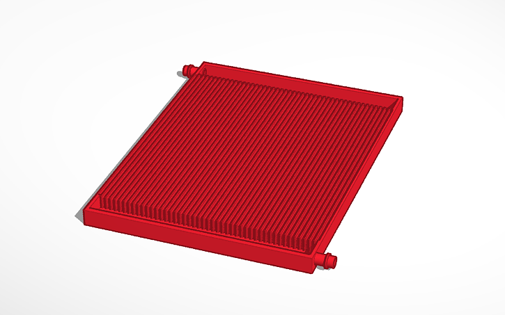 3D design farmy radiator - Tinkercad