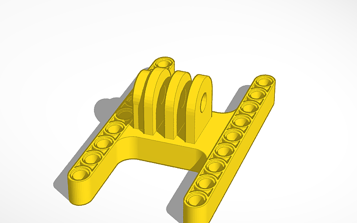 3D design Lego Technic Gopro Mount - Tinkercad