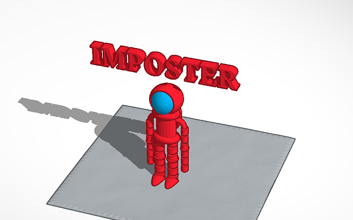 3D design AMONG US - Tinkercad