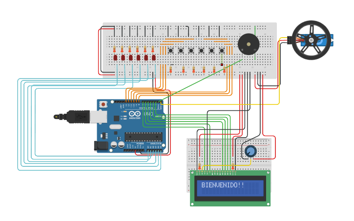 Circuit design ascensor - Tinkercad