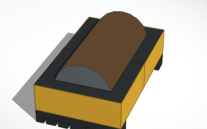 3D design Step Down Transformer - Tinkercad