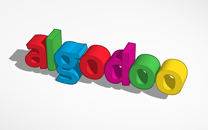 3D design Algodoo Logo - Tinkercad