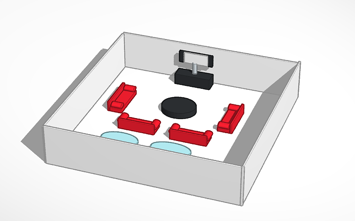 3D design Hangout Area - Tinkercad