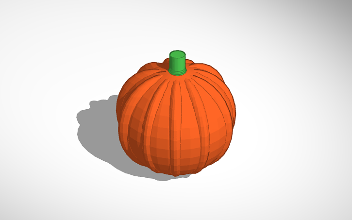 3D design Copy of Pumpkin - Tinkercad
