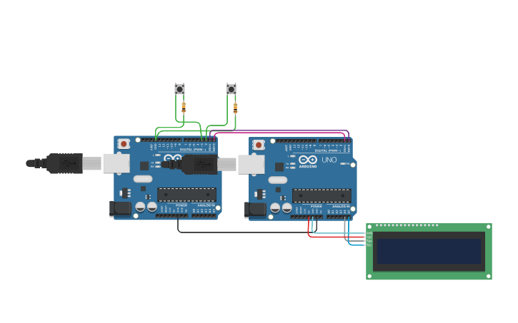 Circuit design practical_VotingSystem - Tinkercad
