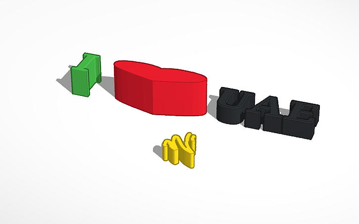 3D design UAE NATIONAL DAY - Tinkercad