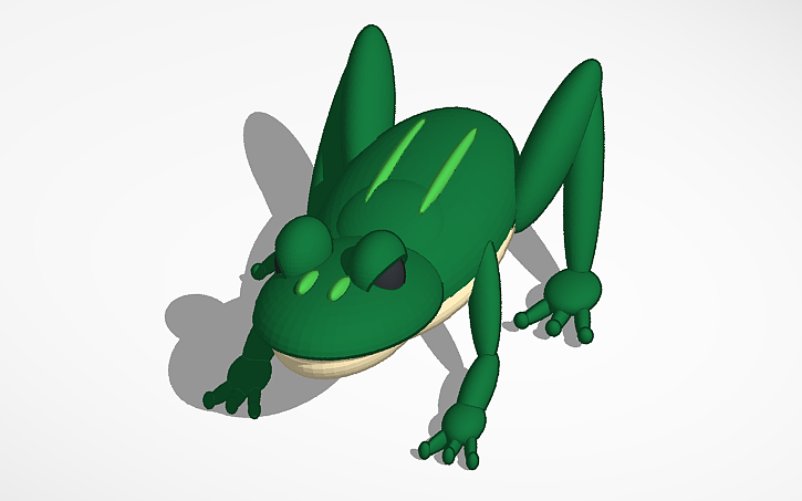 3D design Tortellini the Frog - Tinkercad